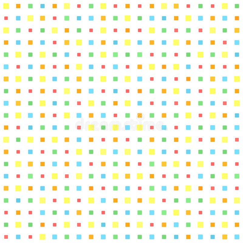 Rounded Square Pattern. Seamless Vector Stock Vector - Illustration of ...