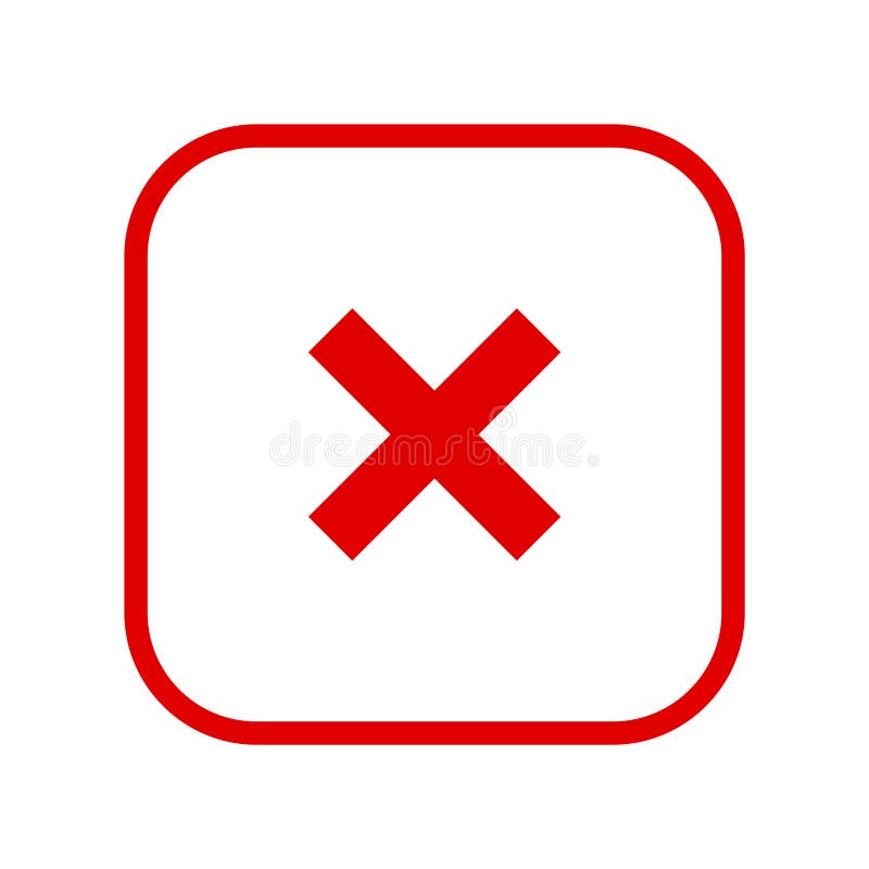 Simple Red Rounded Exclamation Point Icon. Attention Symbol Isolated on ...