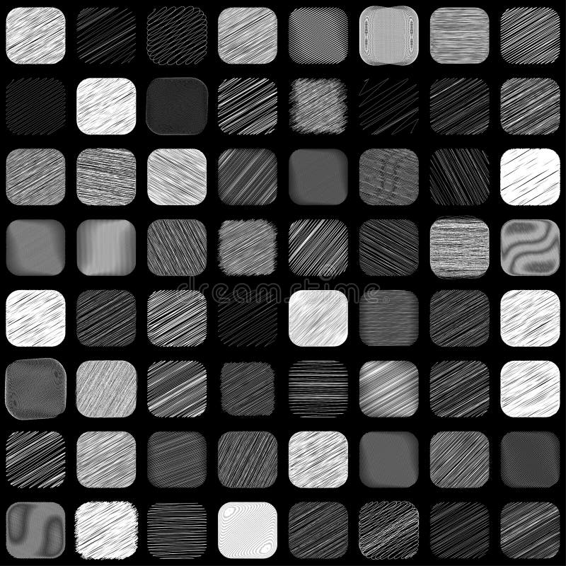 Rounded Square with Sketchy, Scribble, Doodle Effect Texture Stock ...