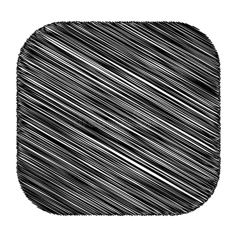 Rounded Square with Sketchy, Scribble, Doodle Effect Texture Stock ...
