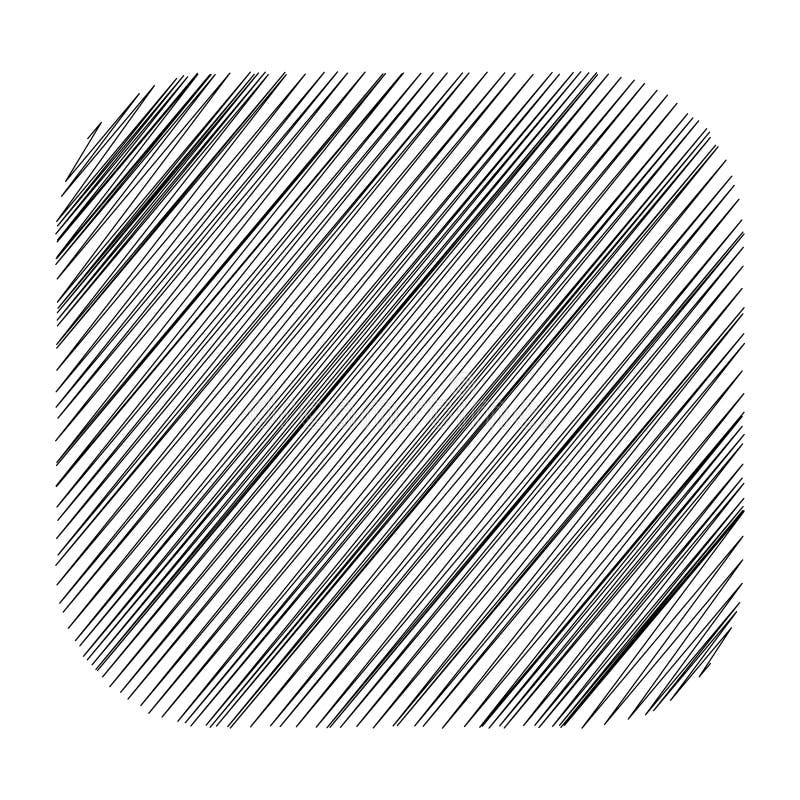 Rounded Square with Sketchy, Scribble, Doodle Effect Texture Stock ...
