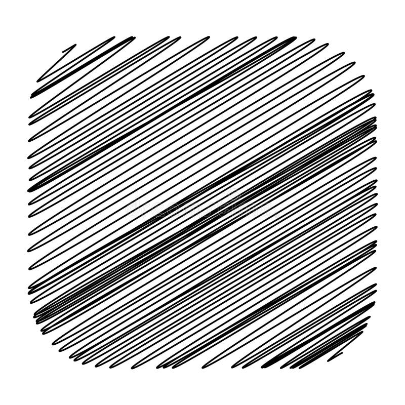 Rounded Square with Sketchy, Scribble, Doodle Effect Texture Stock ...