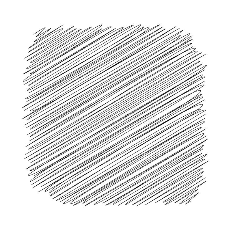 Rounded Square with Sketchy, Scribble, Doodle Effect Texture Stock ...