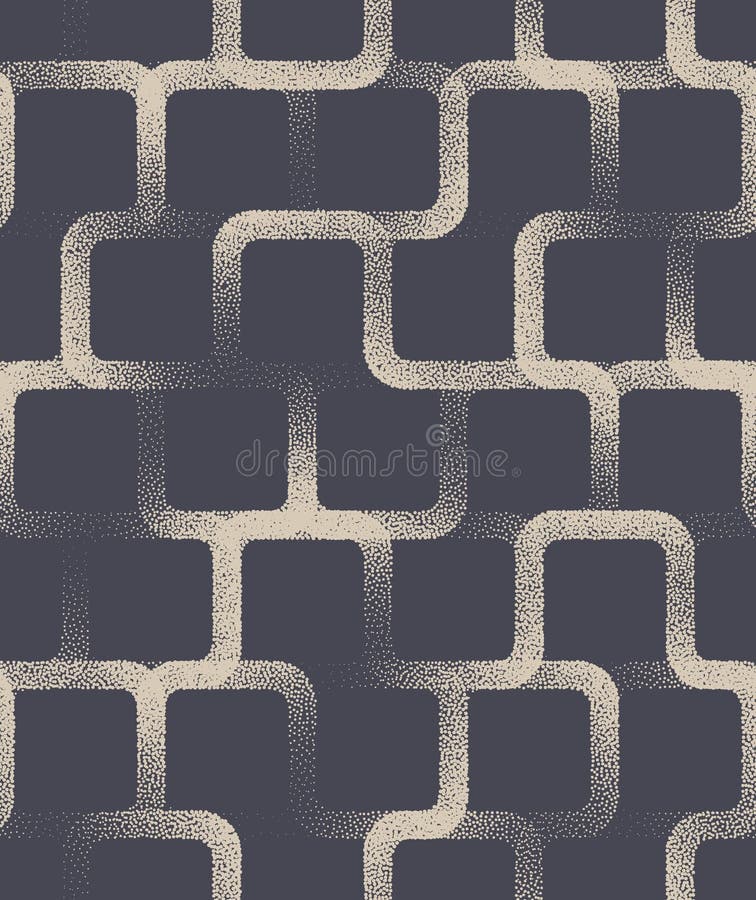 Stippled Rounded Squares Elegant Lattice Seamless Pattern Vector ...