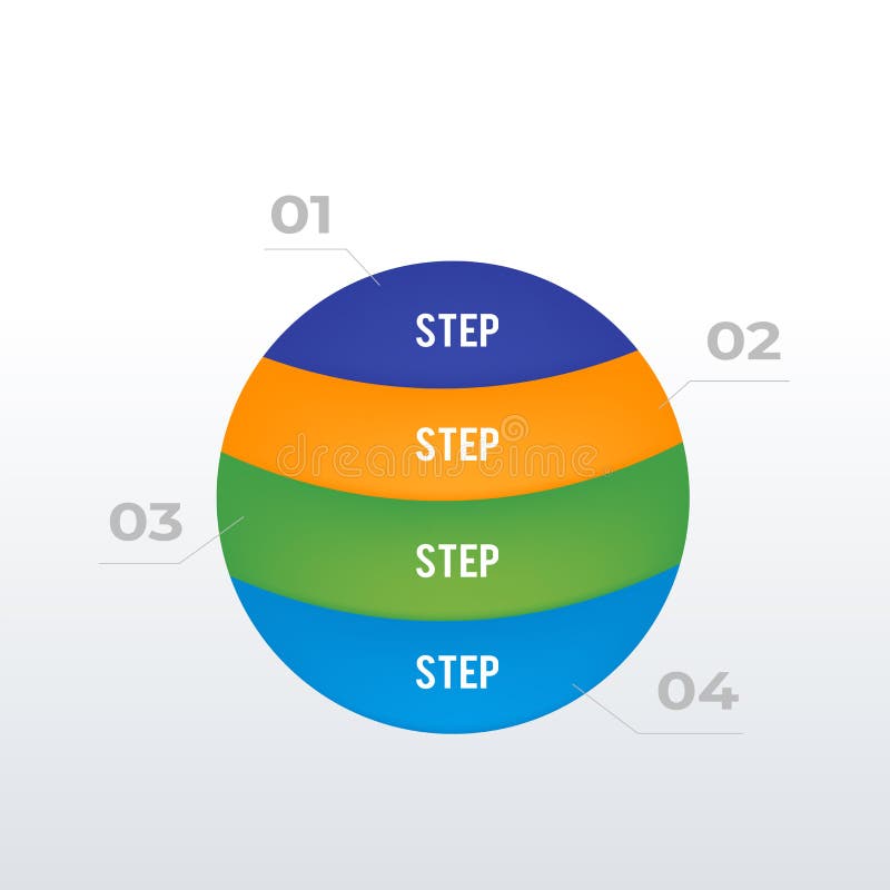 Rounded Statistical Infographics Template Design. Business Concept ...