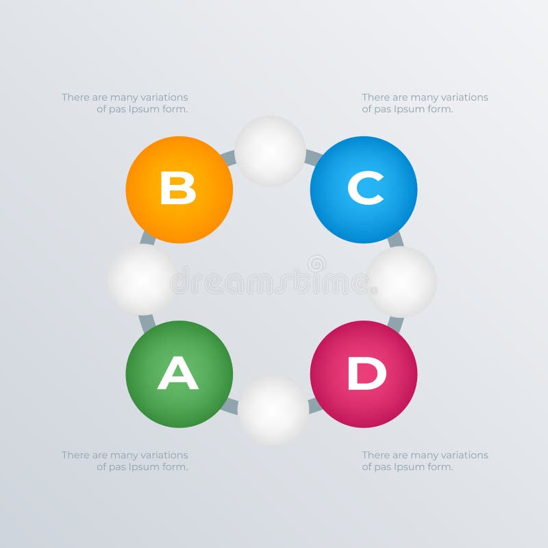 Rounded Statistical Infographics Template Design. Business Concept ...