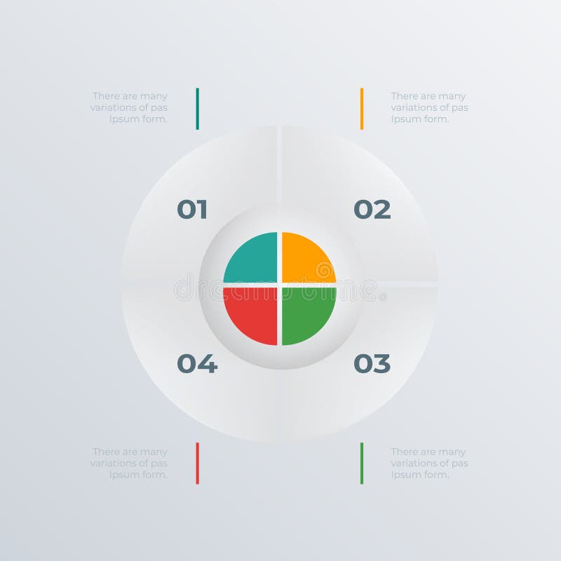 Rounded Statistical Infographics Template Design. Business Concept ...