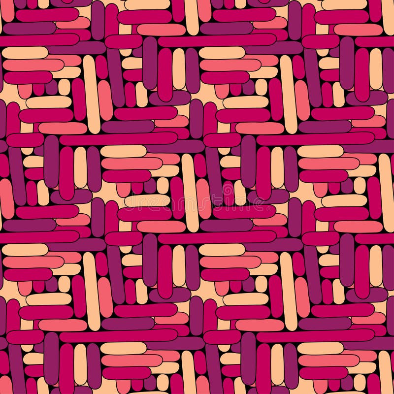 Rounded Sticks in a Simple Pattern Stock Vector - Illustration of ...