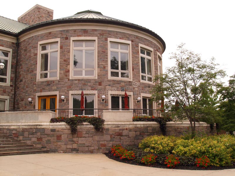 Rounded stone building stock photo. Image of knowledge - 5887200