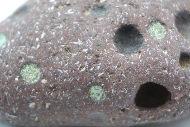 Hand Sample of Rounded Porphorytic Textured Rock with Fine Grained ...