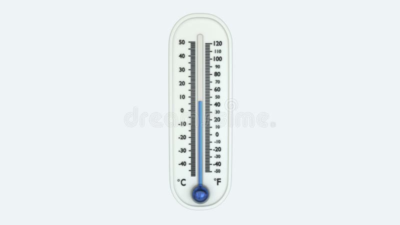 Temperature on the Thermometer Drops. Stock Footage - Video of ...