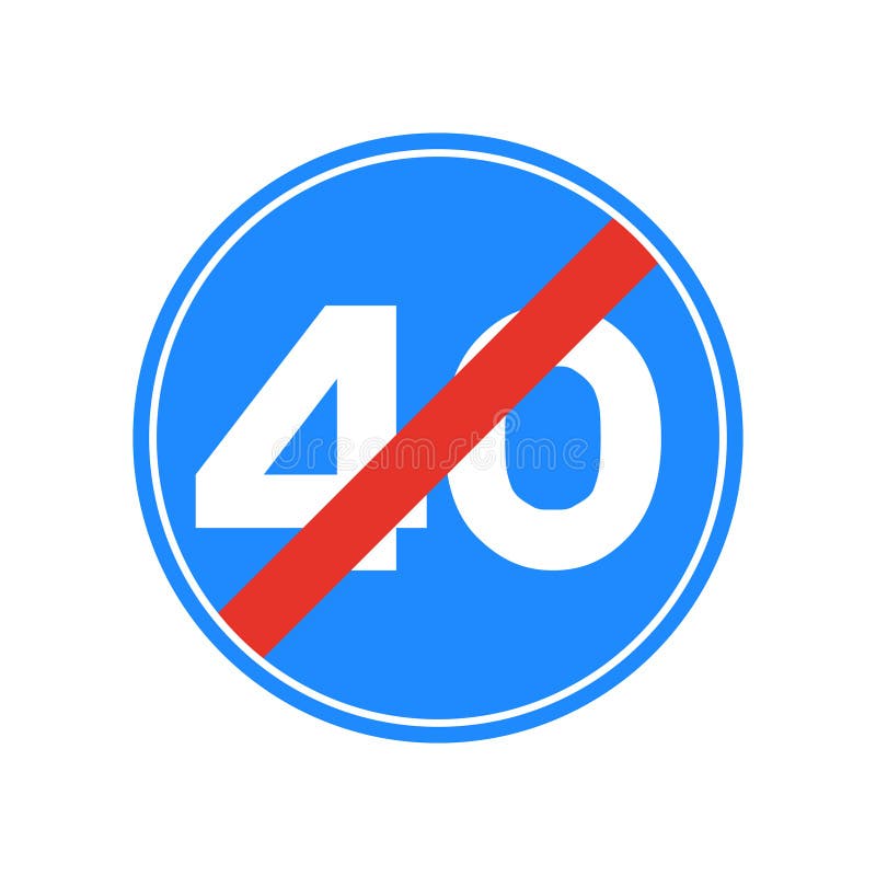 Rounded Traffic Signal in Blue, Red and White, Isolated on White ...