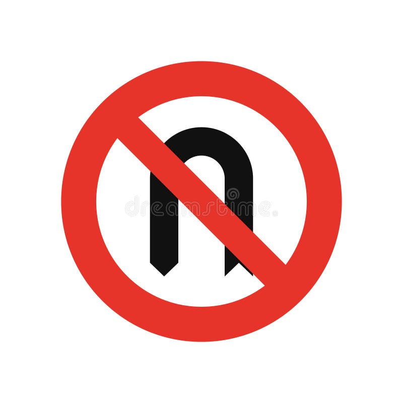 Rounded Traffic Signal in White and Red, Isolated on White Background ...