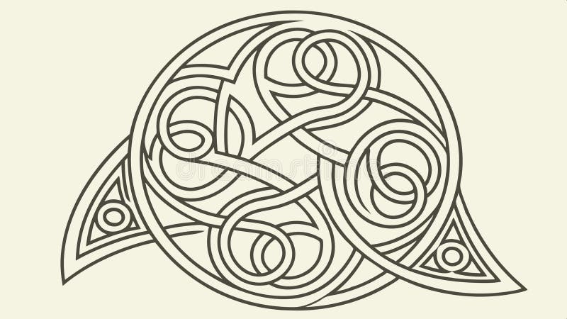 Rounded Triangle Celtic Knot, Soft Shape Vector, Smooth Knot Work ...