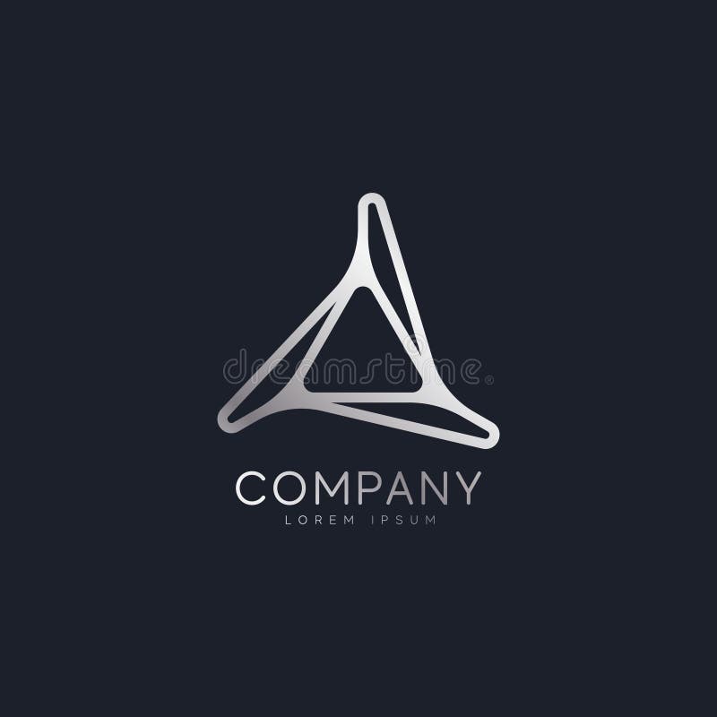 Rounded Triangle Shape Hazard Warning Sign with Arrow Symbol. Flat ...