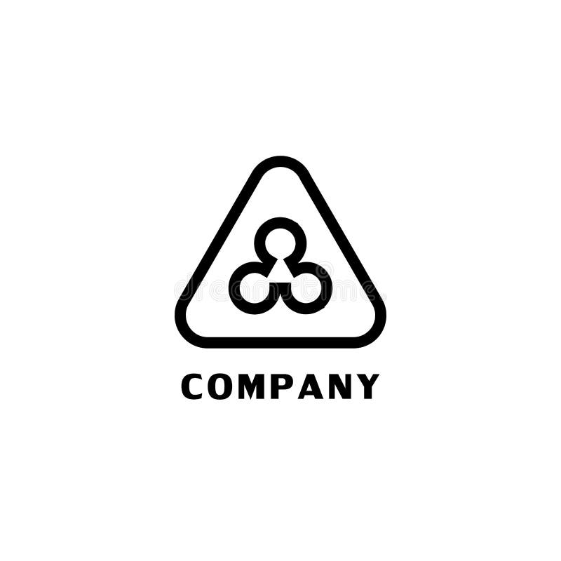 Triangle Logo Concept, Network, Construction Company Logo Design ...