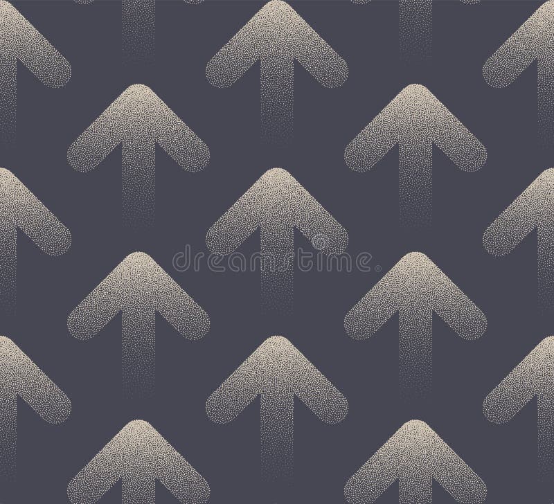 Rounded Up Arrow Symbol Vector Endless Pattern Business Abstract ...
