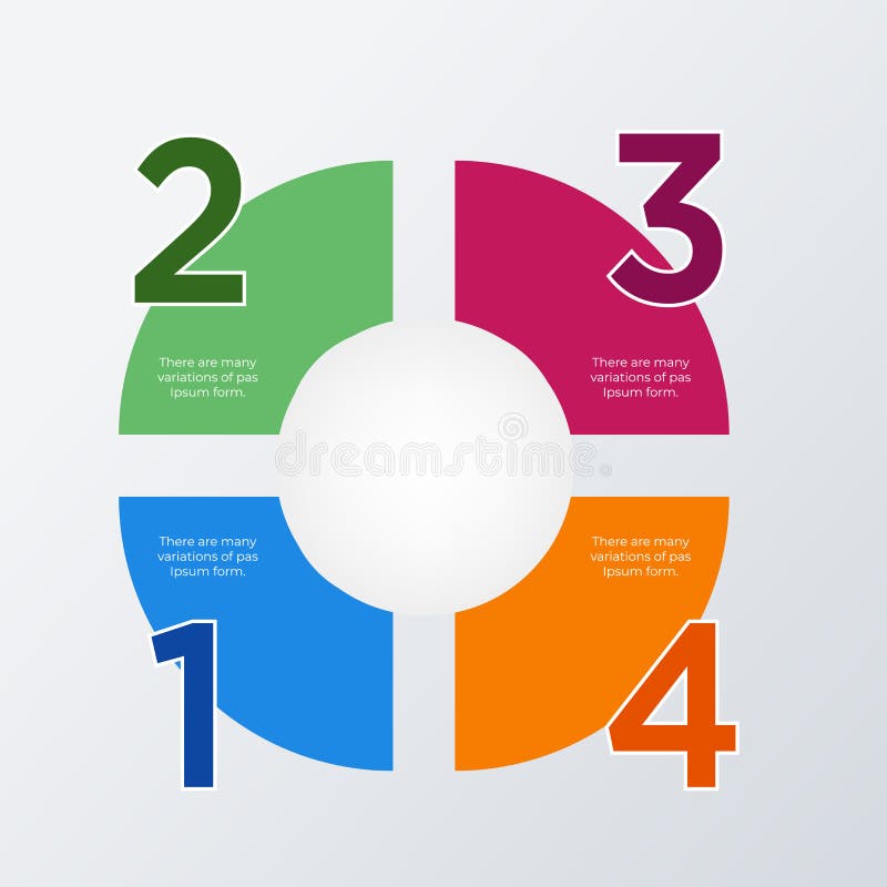 Visualized Numbers Infographic Template Design. Business Concept ...