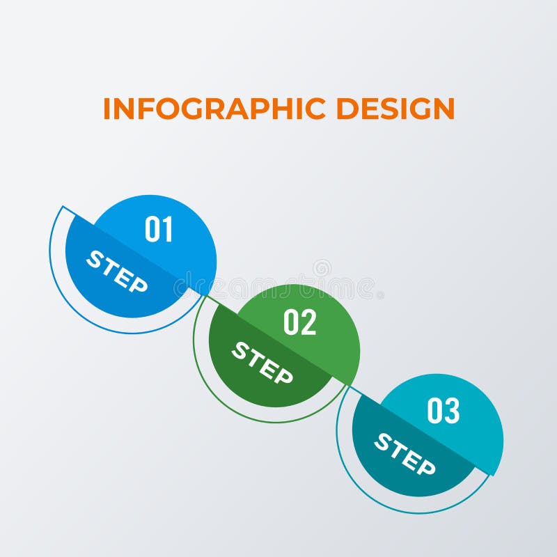 Rounded Visualized Numbers Infographic Template Design. Business ...