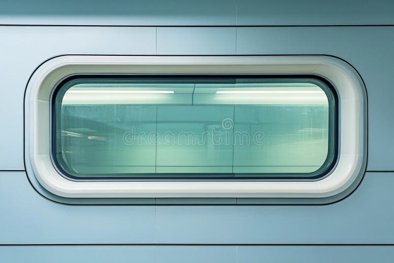 Modern Architectural Detail of a Rounded Window in a Minimalistic ...