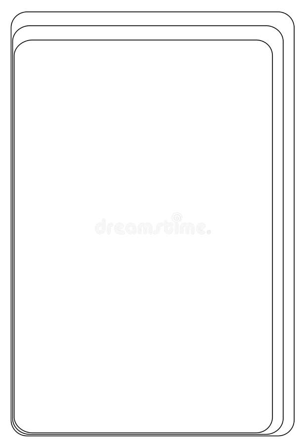 Rounder Page Border Isolated Background Stock Vector - Illustration of ...