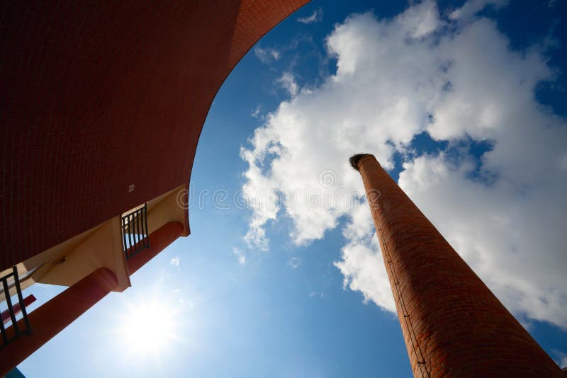 Rounding Building with Chimney Stock Image - Image of algarve, building ...