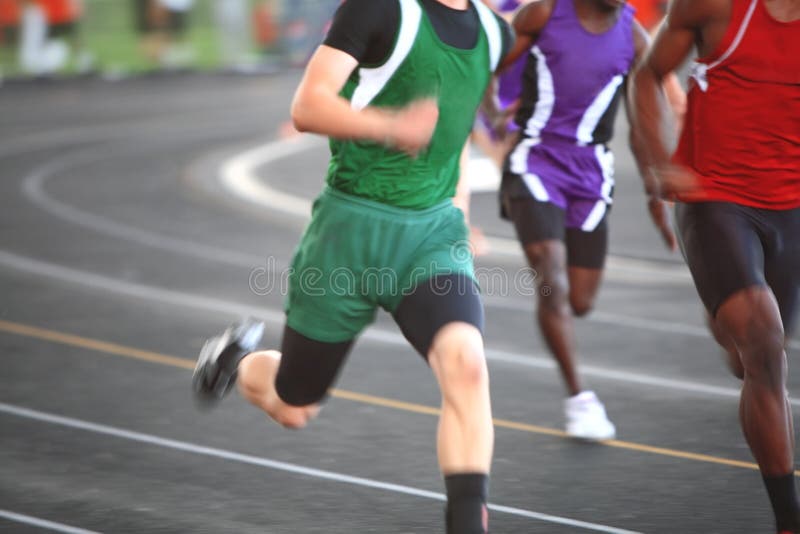 Rounding the curve stock image. Image of fast, blur, athlete - 85215113