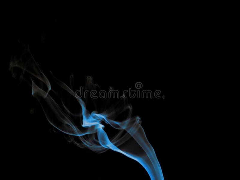 Pattern Blue Smoke Fog Presented on Black Background for Commercial Use ...