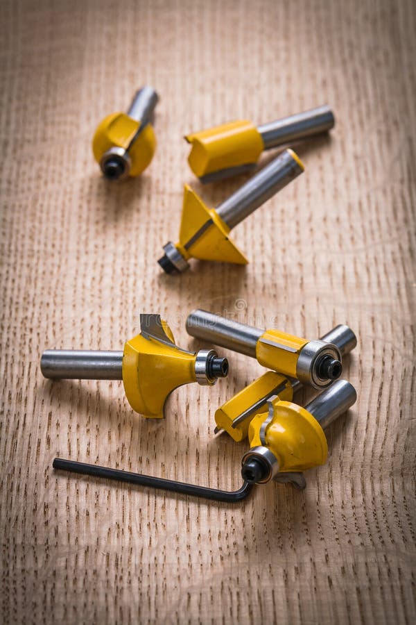 Stack of Roundover Router Bits for Woodworking on Stock Image - Image ...