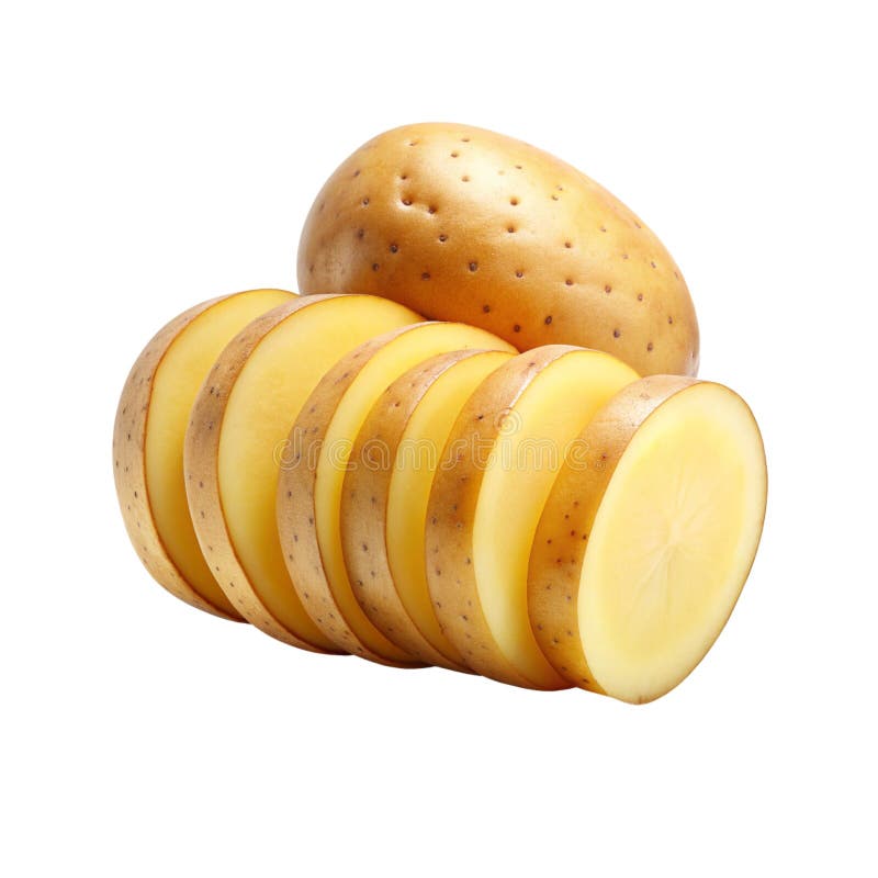 Rounds pieces potatoes stock illustration. Illustration of deduction ...
