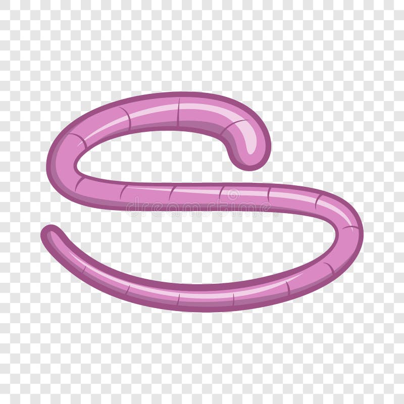 Roundworm Icon in Cartoon Style Stock Vector - Illustration of ...