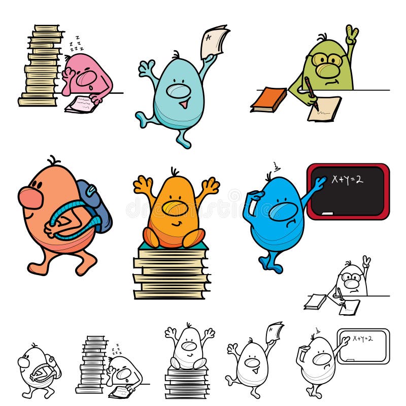 Cartoon Character - Attention Sign Stock Vector - Illustration of ...