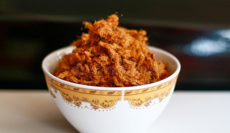 Beef floss or Rousong stock image. Image of meatballs - 144207273