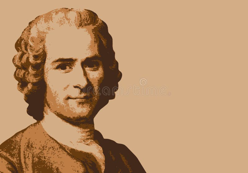 Portrait of Jean-Jacques Rousseau, Famous French Philosopher of the ...