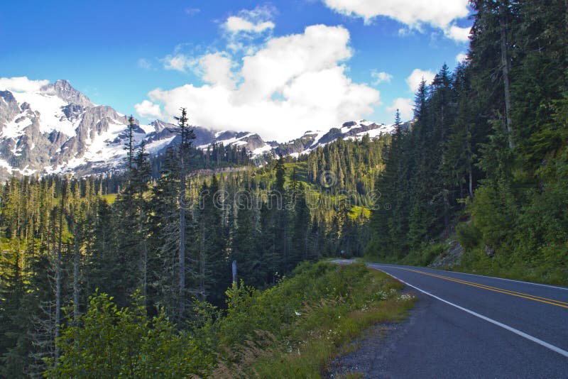 Route 542 in summer stock photo. Image of route, america - 23955310