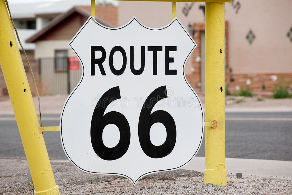 The Route 66 editorial stock image. Image of bitumen - 81006129