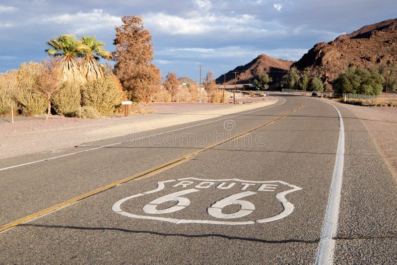 The Route 66 stock image. Image of sign, campagne, landscape - 81009641