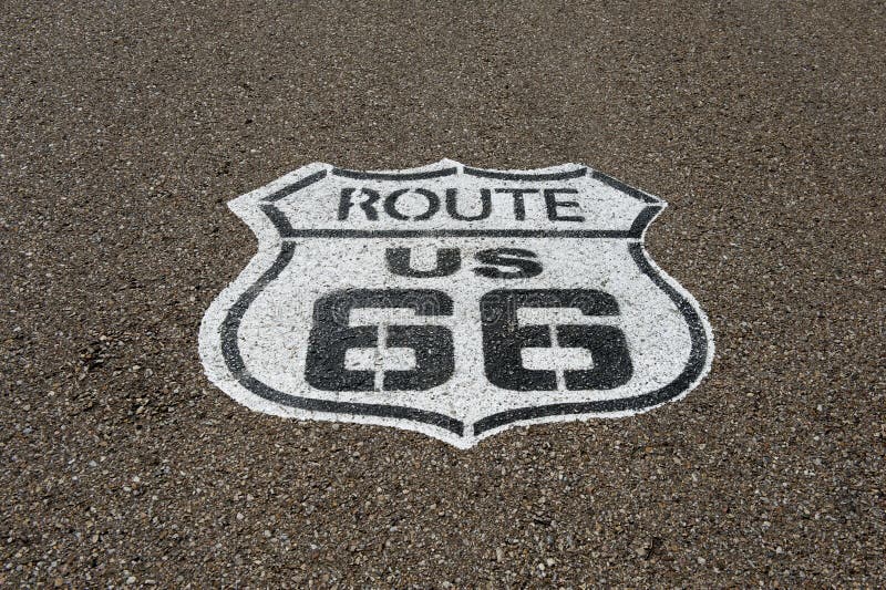 The Route 66 badge stock photo. Image of route, shield - 64251166