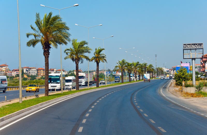 Route D400 Near Manavgat in Turkey Editorial Photography - Image of ...