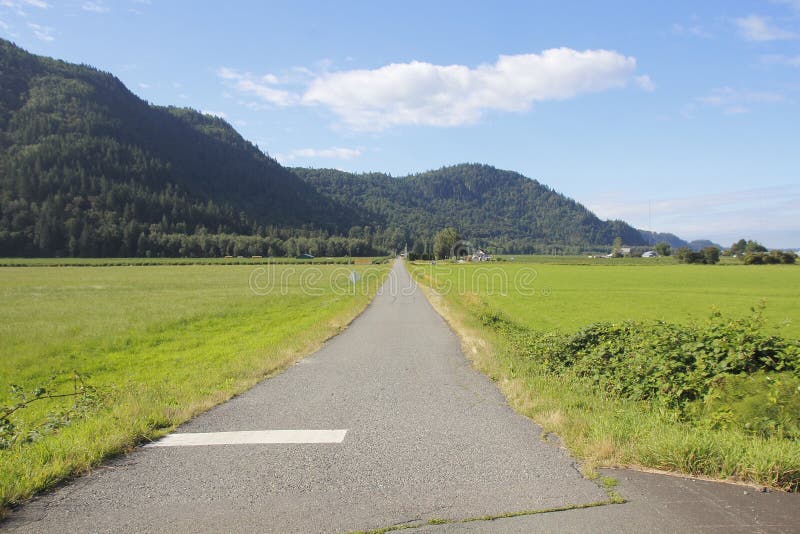 Route De Campagne Canadienne Dans La Vallée Image stock - Image du pays ...