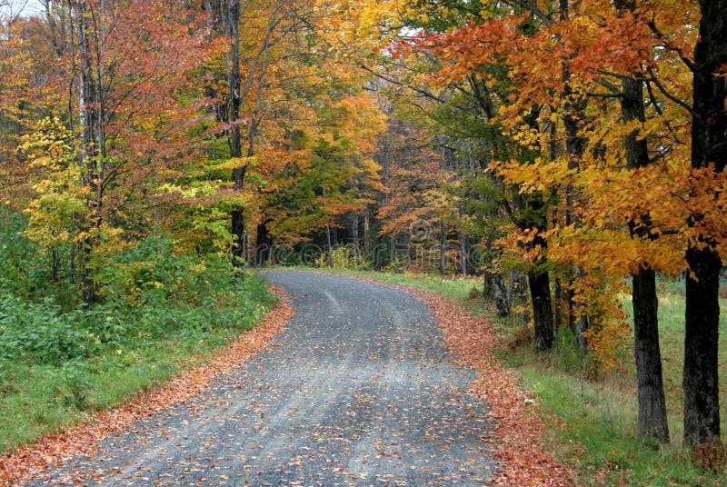 Route De Campagne Du Vermont Dans L'automne Image stock - Image du ...