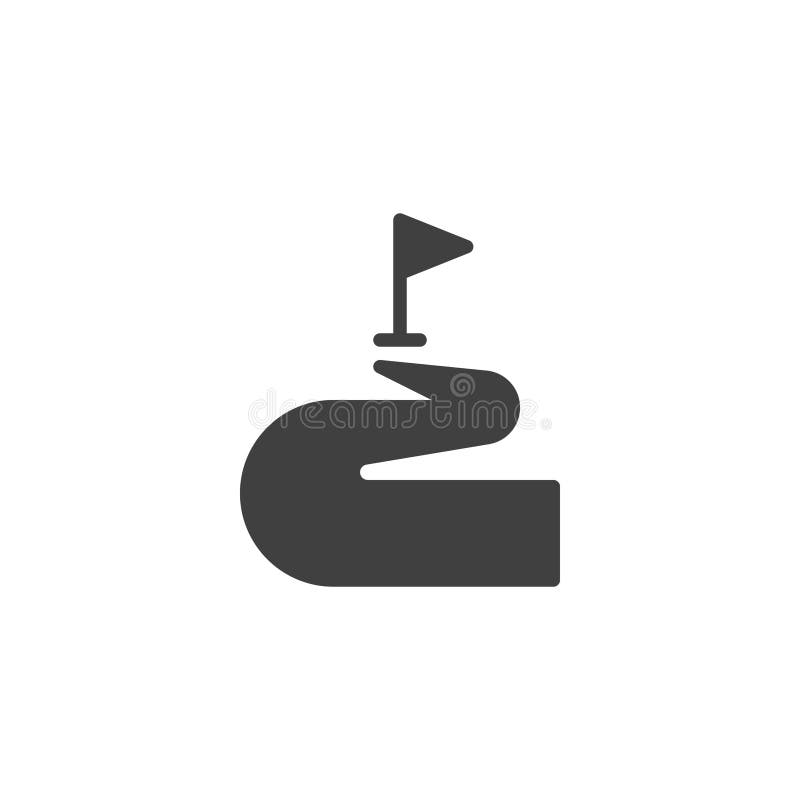 Route Destination Vector Icon Stock Vector - Illustration of filled ...