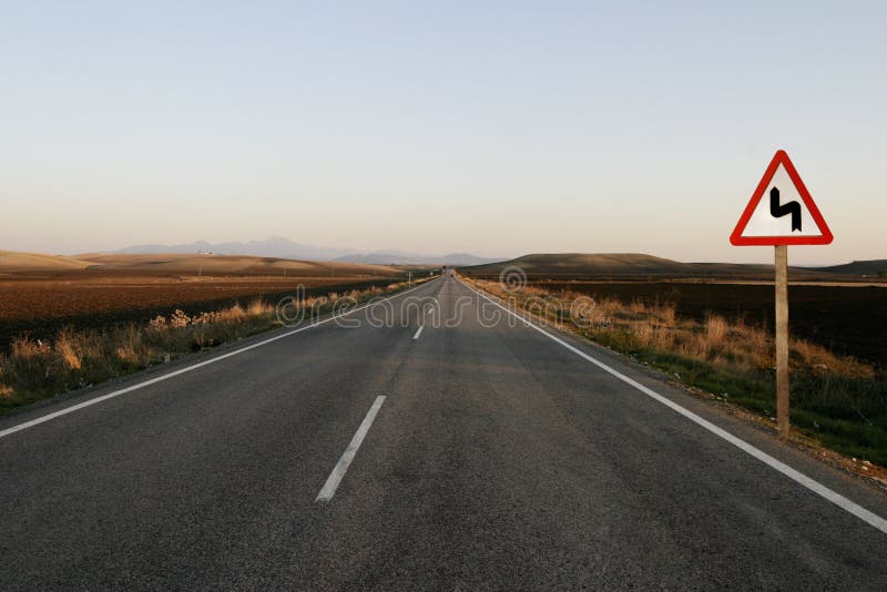 Route droite photo stock. Image du signal, horizontal - 11359682