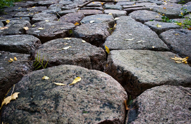 Route En Pierre De Galet De Granit Photo stock - Image du place ...