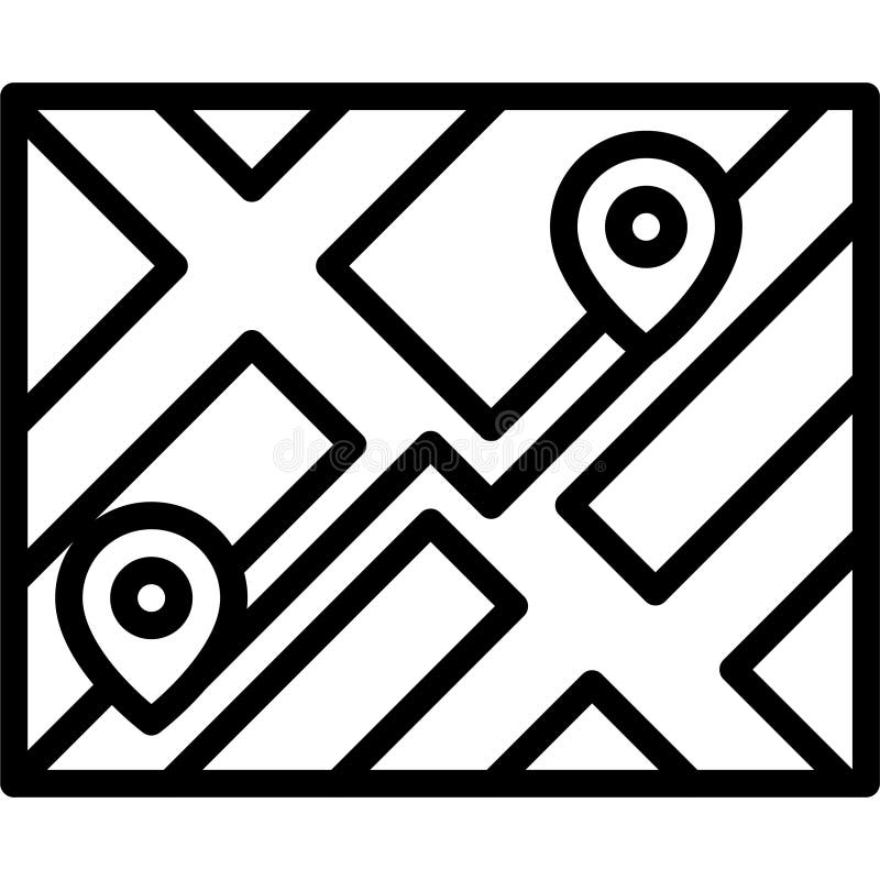 Route Icon, Location Map and Navigation Vector Stock Vector ...