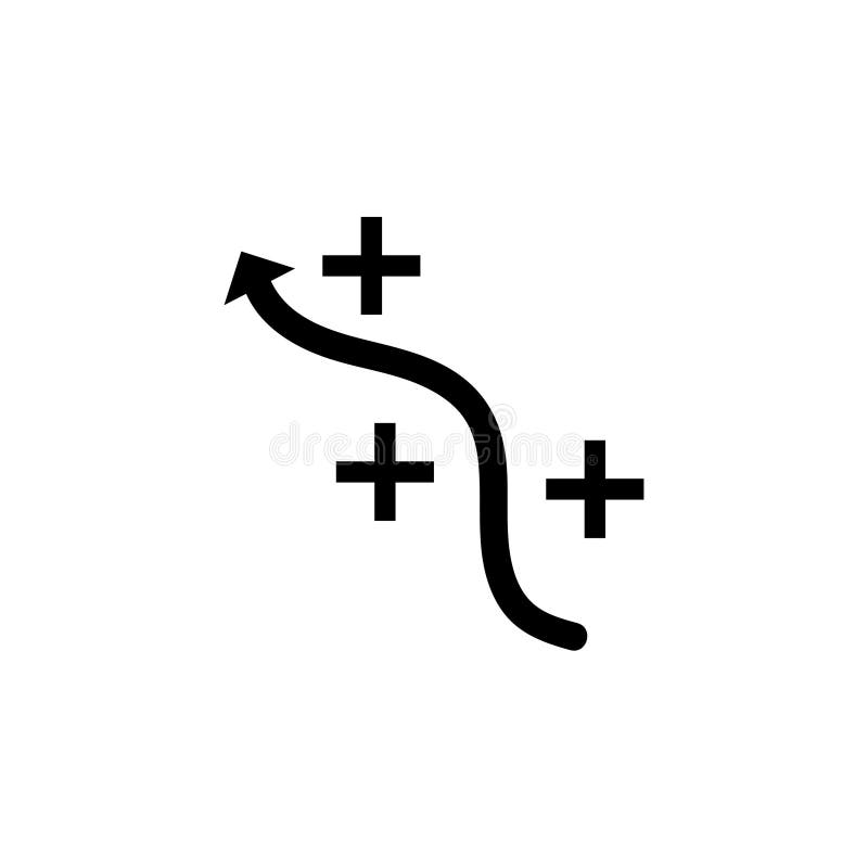 Route Icon Logo Design Element Solid Flat Vector Icon Isolated on White ...