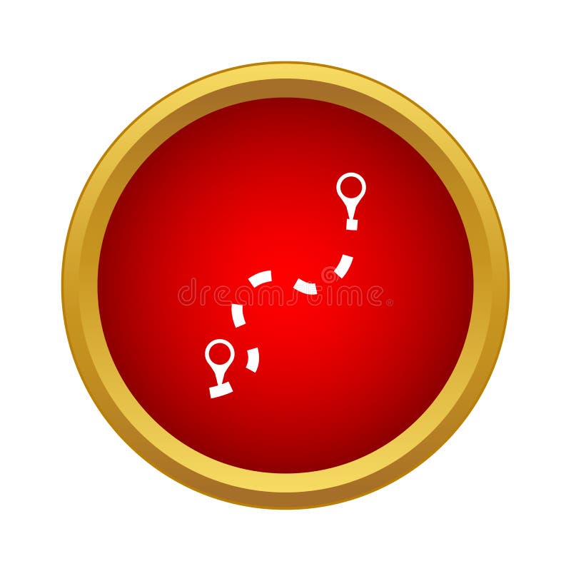 Red Pin Icon Simple Route Stock Illustrations – 728 Red Pin Icon Simple ...