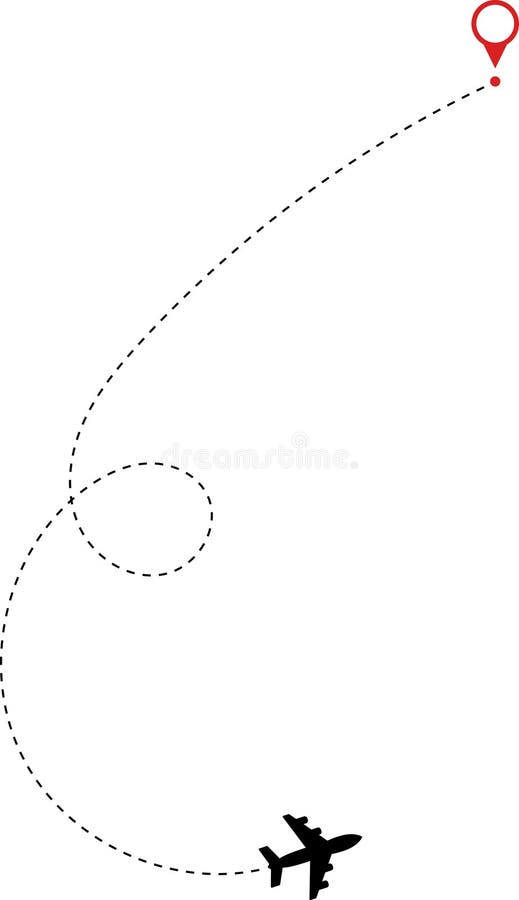 Route Icon - Two Points with Dotted Path and Location Pin. Route ...