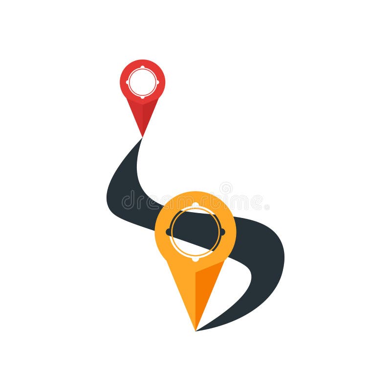 Route Icon Vector Sign and Symbol Isolated on White Background, Route ... Route Icon Vector Sign and Symbol Isolated on White Background, Route ...