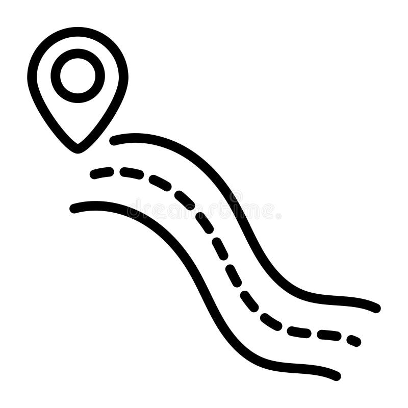 Route location icon stock illustration. Illustration of pointer - 348411515